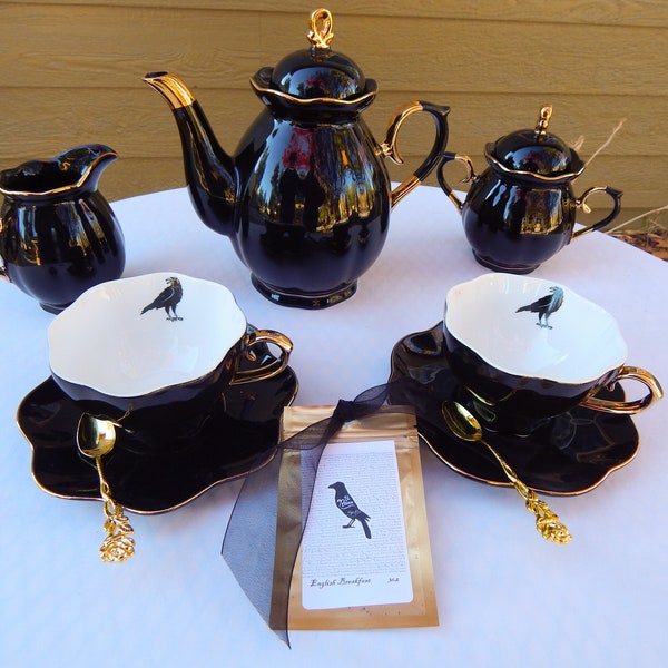 Raven Tea Set - Etsy