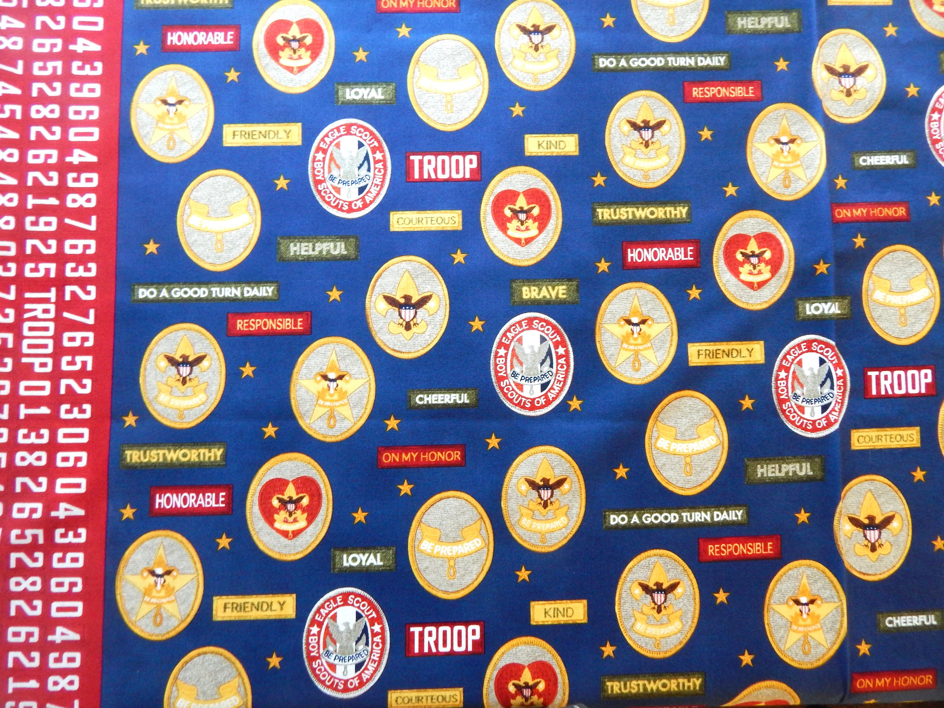 Fabric. HY Boy Scouts of America Awards Cub Eagle Scouting | Etsy