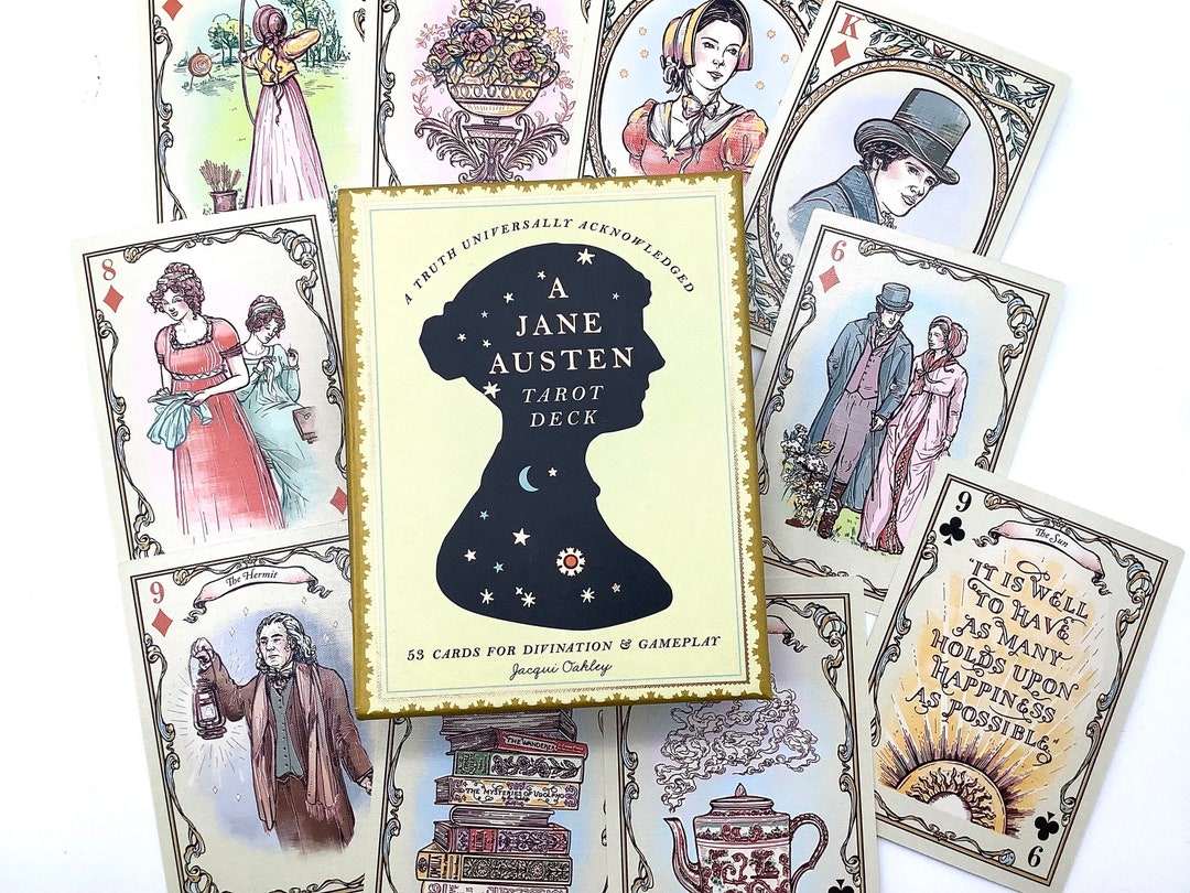 Jane Austen Tarot Card Deck Divination Spiritual Reading Unique Gift ...