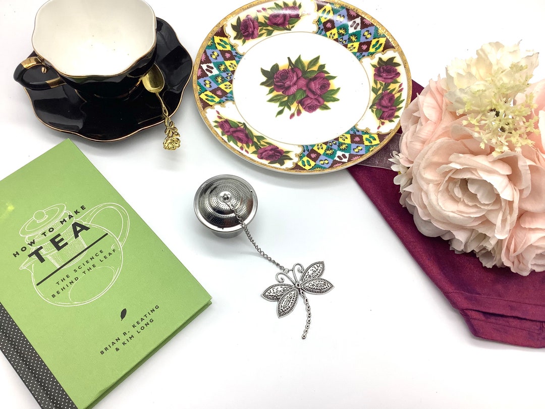 Tea Ball Gift Set Infuser Dragonfly. Premium Basket Strainer With Tea ...