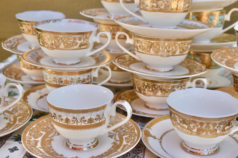 Mismatched Tea Cups and Saucers. Party Favors for Birthday - Etsy