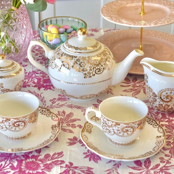 Elegant Tea Set - Etsy