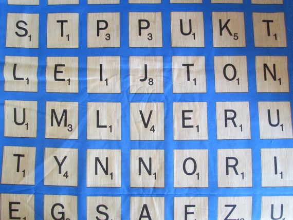 Fabric Scrabble Word Tile Letters. Hasbro Board Game. Words | Etsy