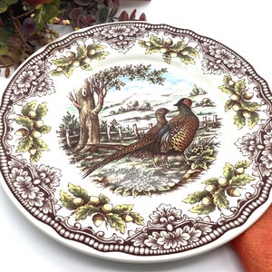 Plate Pheasant Birds Autumn Harvest. Dinner Plate. Royal Stafford ...