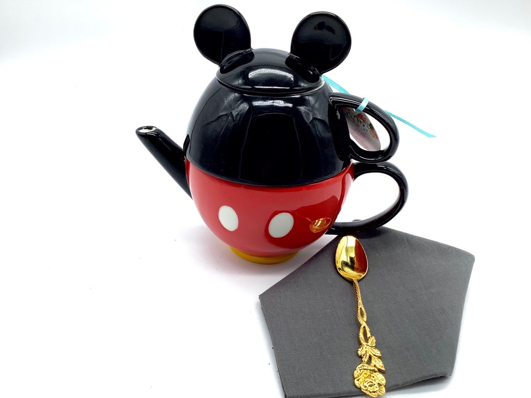 Tea for One Classic Mickey Mouse. Disney Gift Set Teapot Teacup Infuser ...