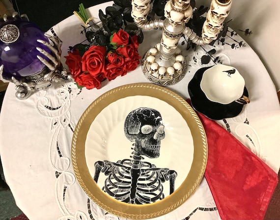 Skull Plate. Skeleton Xray. Fine Bone China Dish. Royal Wessex - Etsy