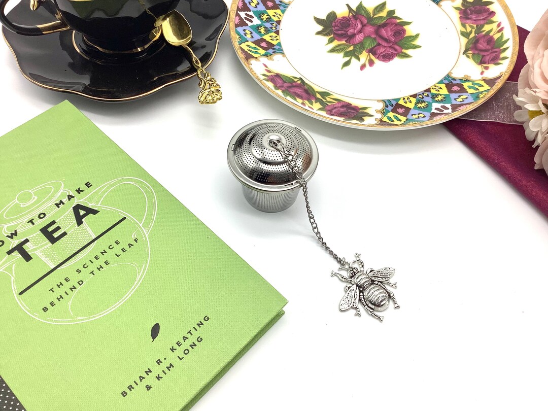 Tea Ball Gift Set Infuser Queen Bee. Premium Basket Strainer With Tea ...