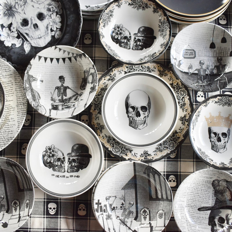 Skull Dinnerware - Etsy