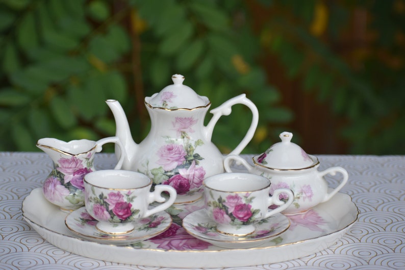 Personalized Children Tea Set. Little Girl Fine Porcelain Tea - Etsy