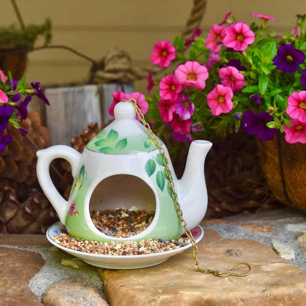 Teapot Bird House - Etsy