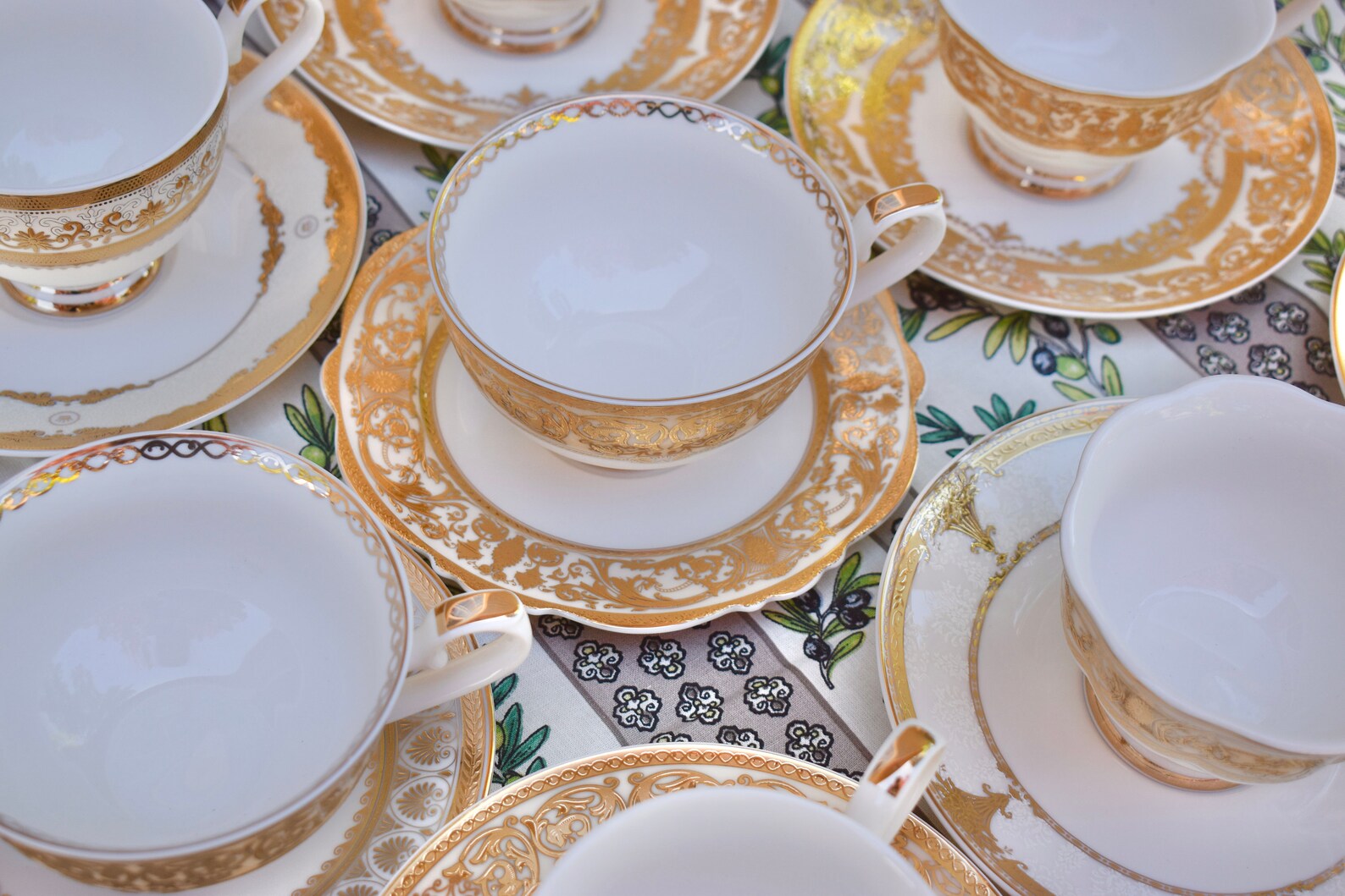 Mismatched Tea Cups and Saucers. Party Favors for Birthday - Etsy