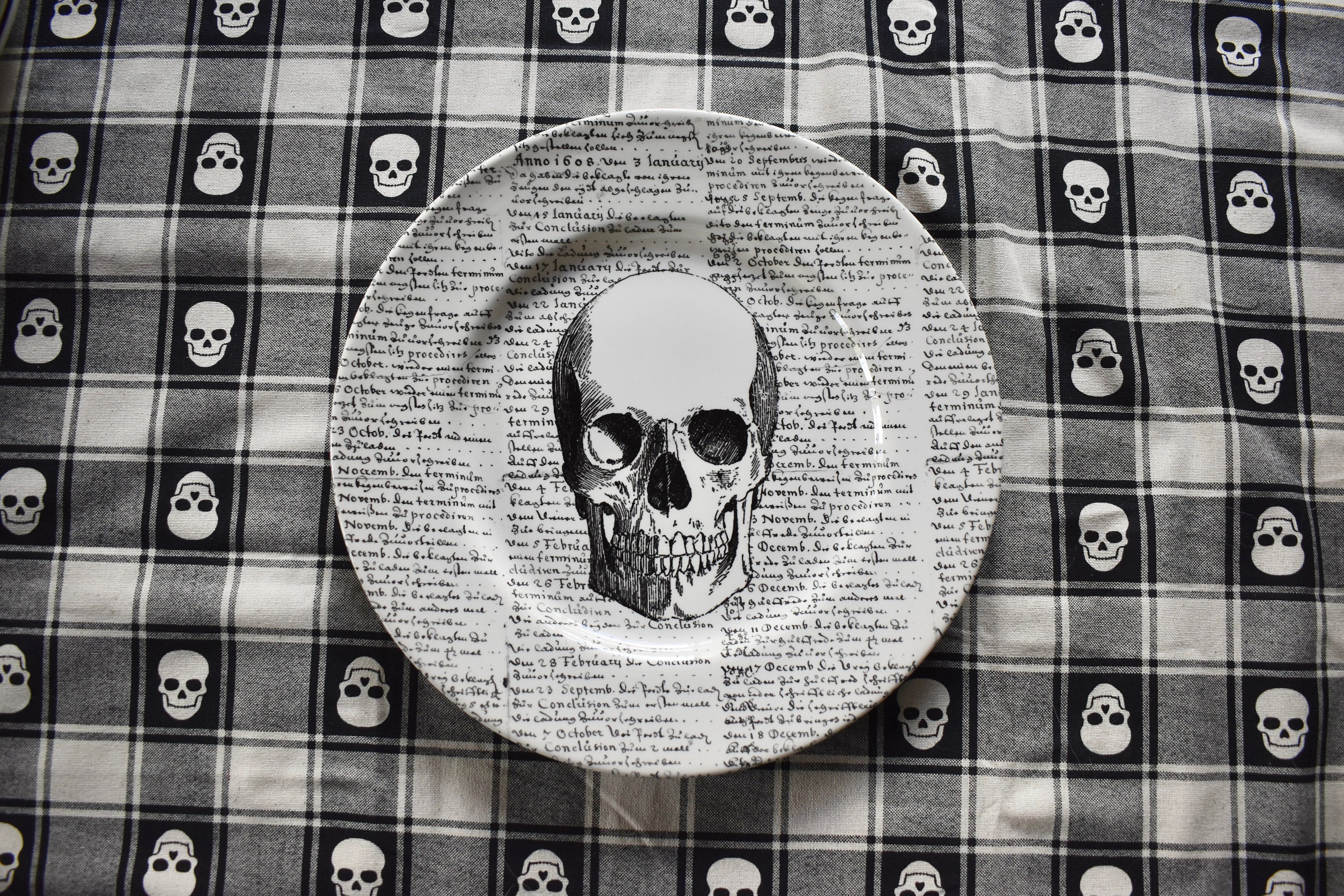 Skull Plate Skull With Script. Imported From England. Royal Stafford ...