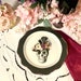 Skull Plate Skull With Fashion Hat Porcelain Dish. Holiday Wedding Gift ...
