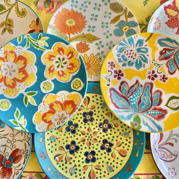 Mismatched Plates - Etsy