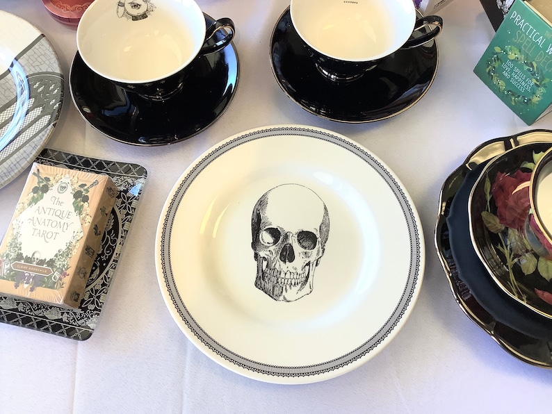Skull Plate. Skeleton Skull With Border. Imported From - Etsy