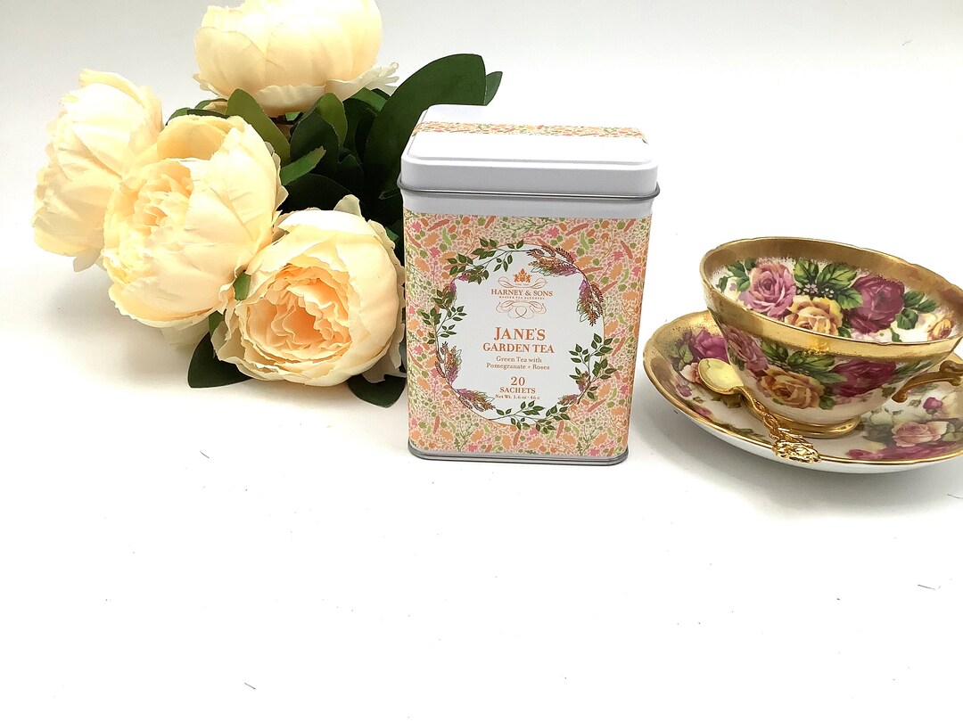 Tea Gift Set Harney & Sons Jane's Garden Rose Petals Pomegranate Tea ...