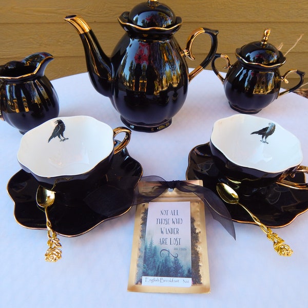 Goth Tea Set - Etsy