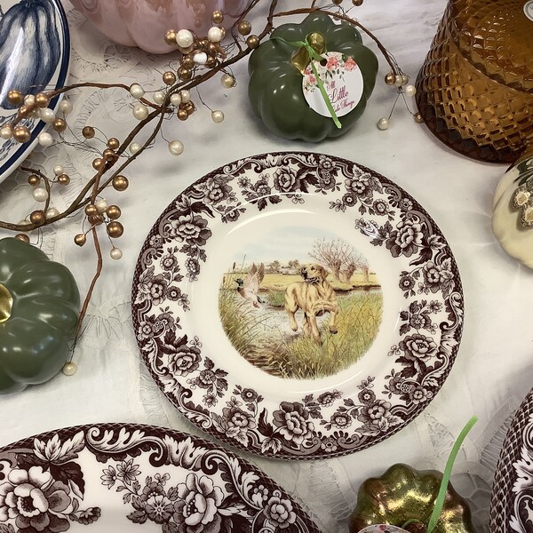 Spode Retriever Plate - Etsy
