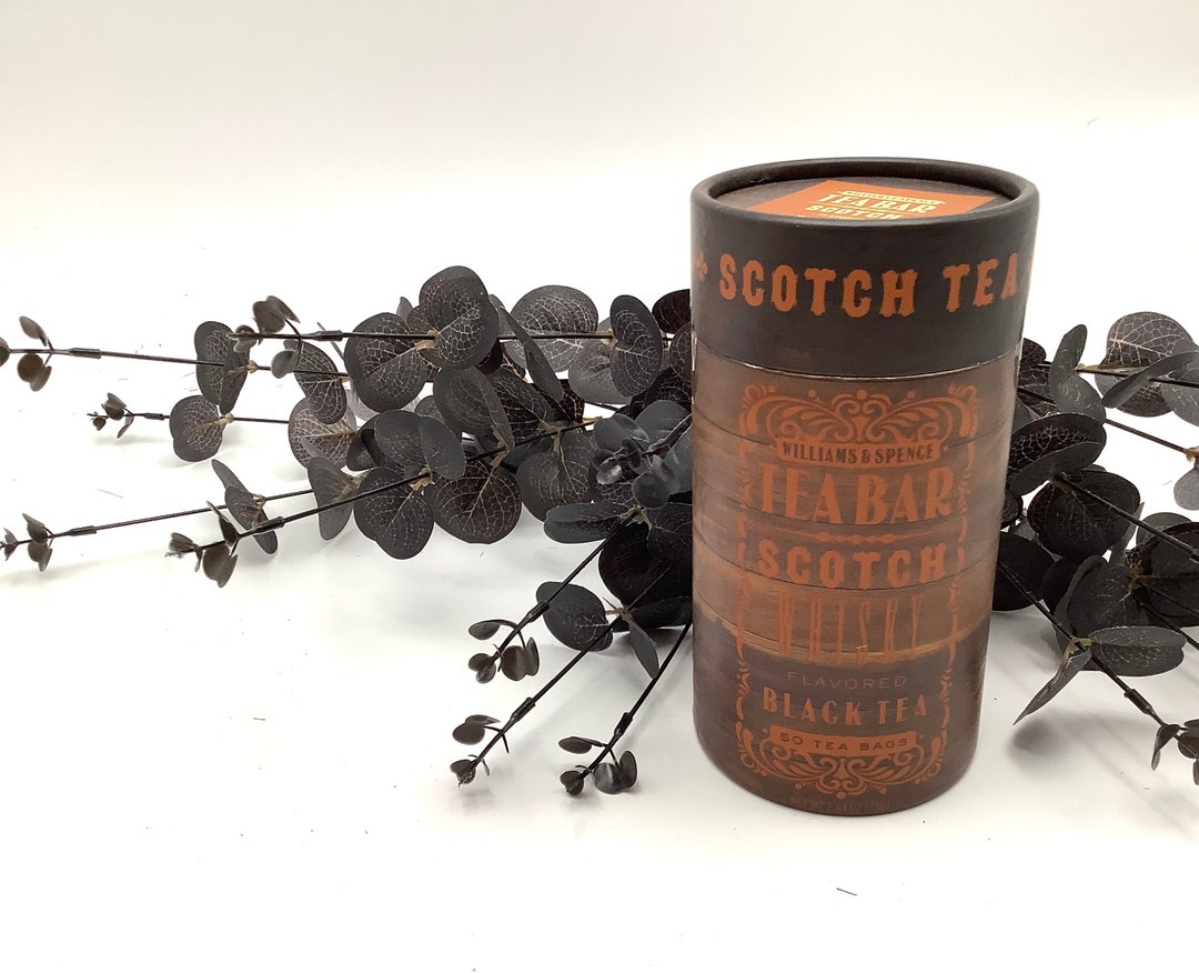 Tea Williams Spence Tea Bar Scotch Whisky Black Tea Bag Faux Barrel ...