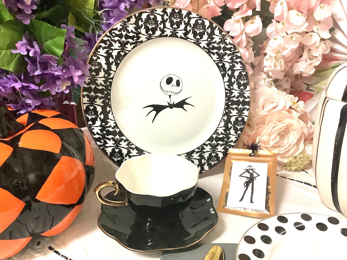 Jack Skellington Nightmare Before Christmas Porcelain Plate. - Etsy