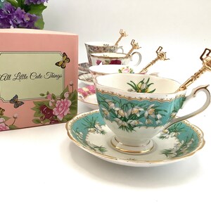 Teaspoon for Tea Gold Plated Set of Spoons With Teapot Handles to Match ...