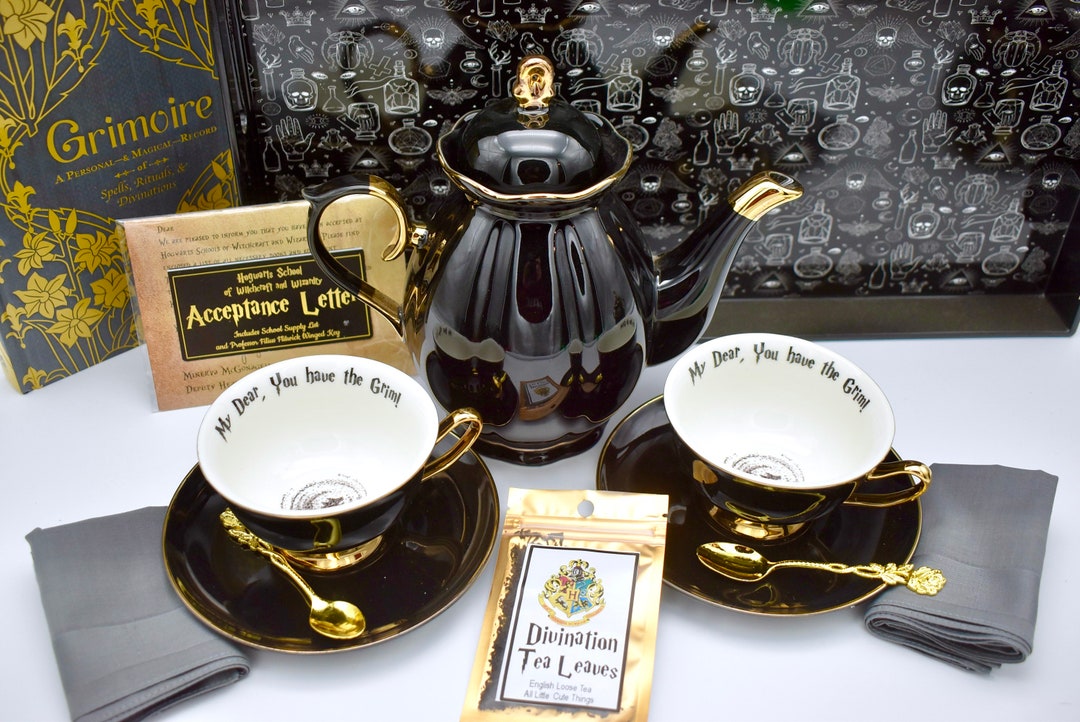 Harry Potter Tea Set. You Have the Grim. Porcelain Teapot, Sugar Bowl ...