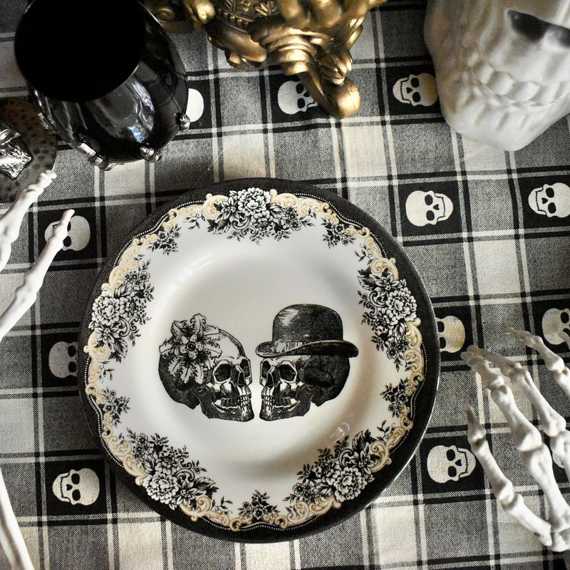 Skull Dinner Plates - Etsy
