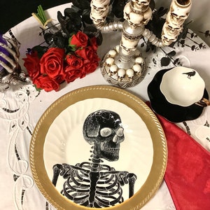 Skull Plate Skeleton Xray. Fine Bone China Dish. Royal Wessex Imported ...