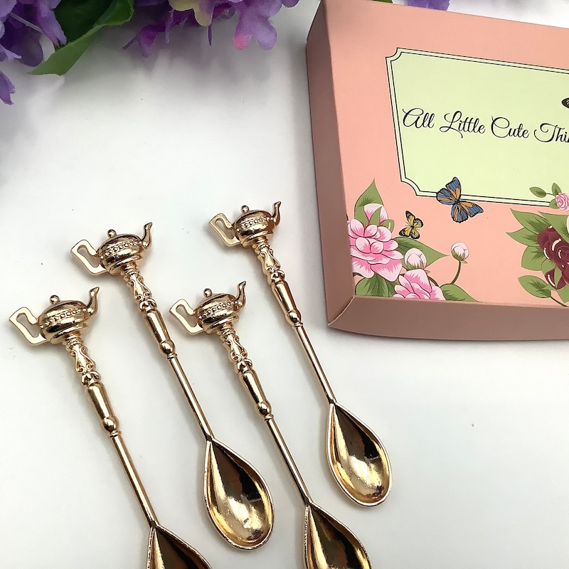 Tea Spoon Gold - Etsy