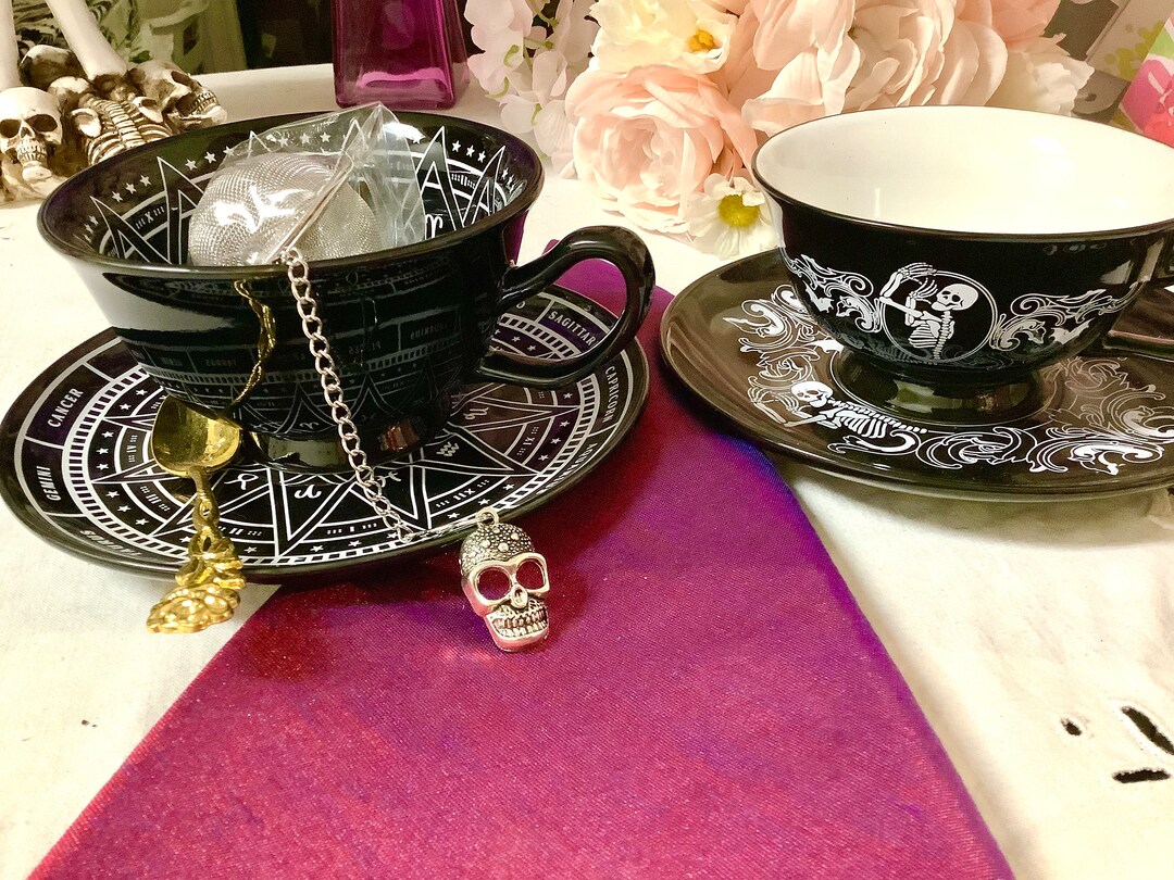 Tea Ball Gift Set Infuser Sugar Skull Skeleton Premium Strainer With ...