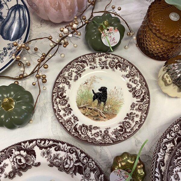 Spode Retriever Plate - Etsy