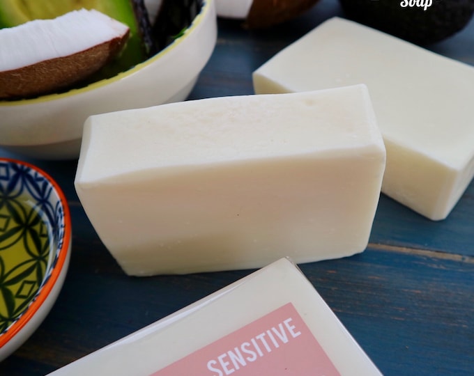 Sensitive Soap / Handmade Cold Process Soap / 100% Natural Vegan Soap ...