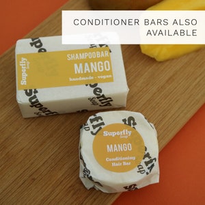 Mango Solid Shampoo Bar UK 100g-110g / SLS Free Shampoo for Soft Water ...