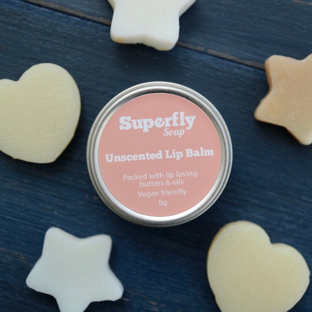 Unscented Lip Balm / Handmade Lip Balm /vegan Friendly / Superfly Soap ...