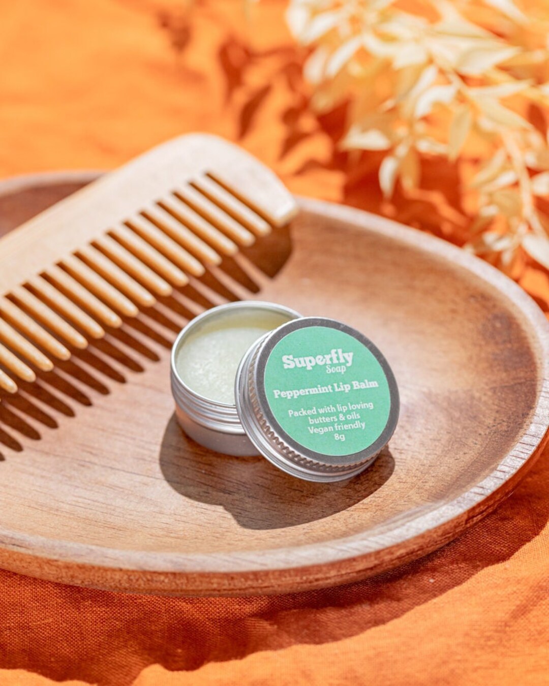 Peppermint Lip Balm / Handmade Lip Balm / Mint Lip Balm / Vegan ...