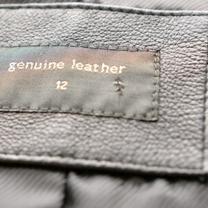 Vintage Nappa Black Leather Jacket Size 12 Woolworths - Etsy