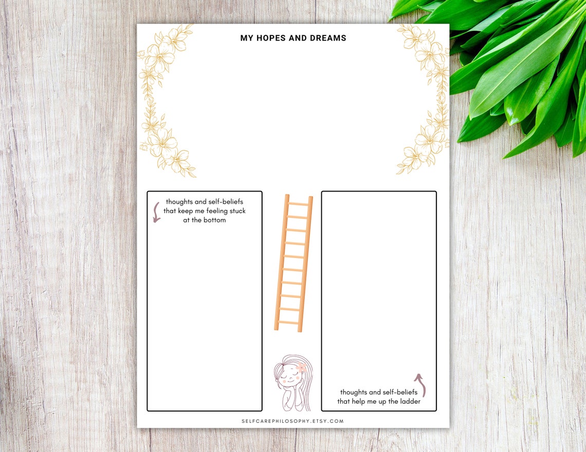 Mental Health Journal Self Care Journal Self Care Workbook - Etsy