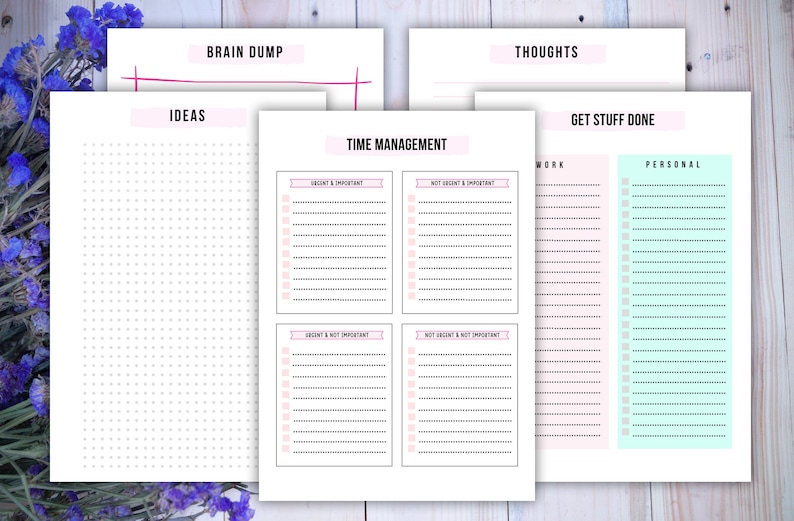 WORK LIFE Balance Printable Planner Productivity Planner Etsy work-life-balance-printable-planner-productivity-planner-etsy