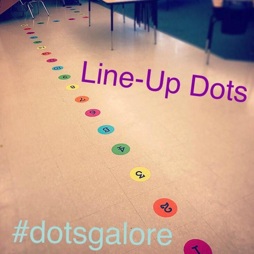 Vinyl Classroom Line up Dots Multiple Quantities & Colors - Etsy