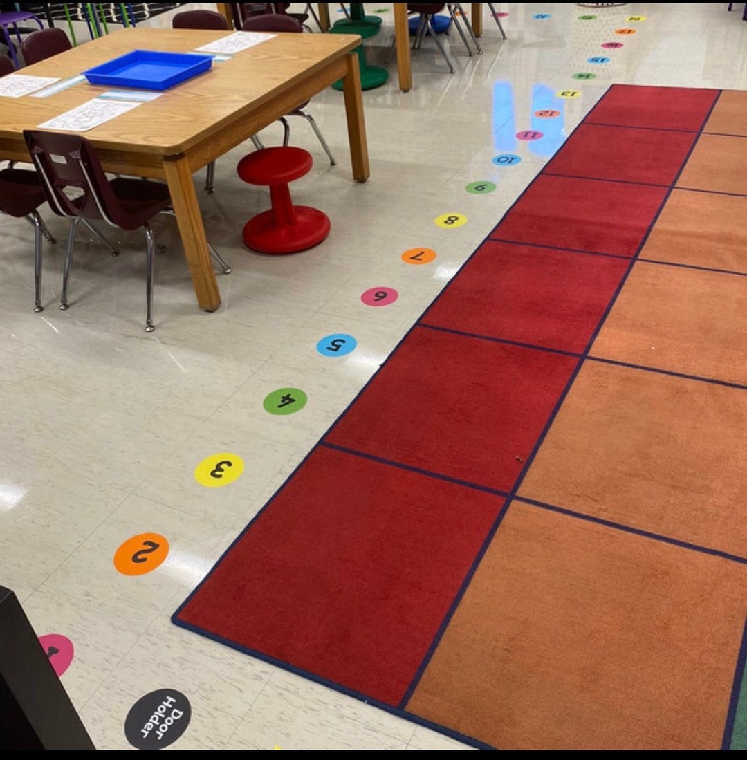 Classroom Line-up Dots, Floor Dots - Etsy