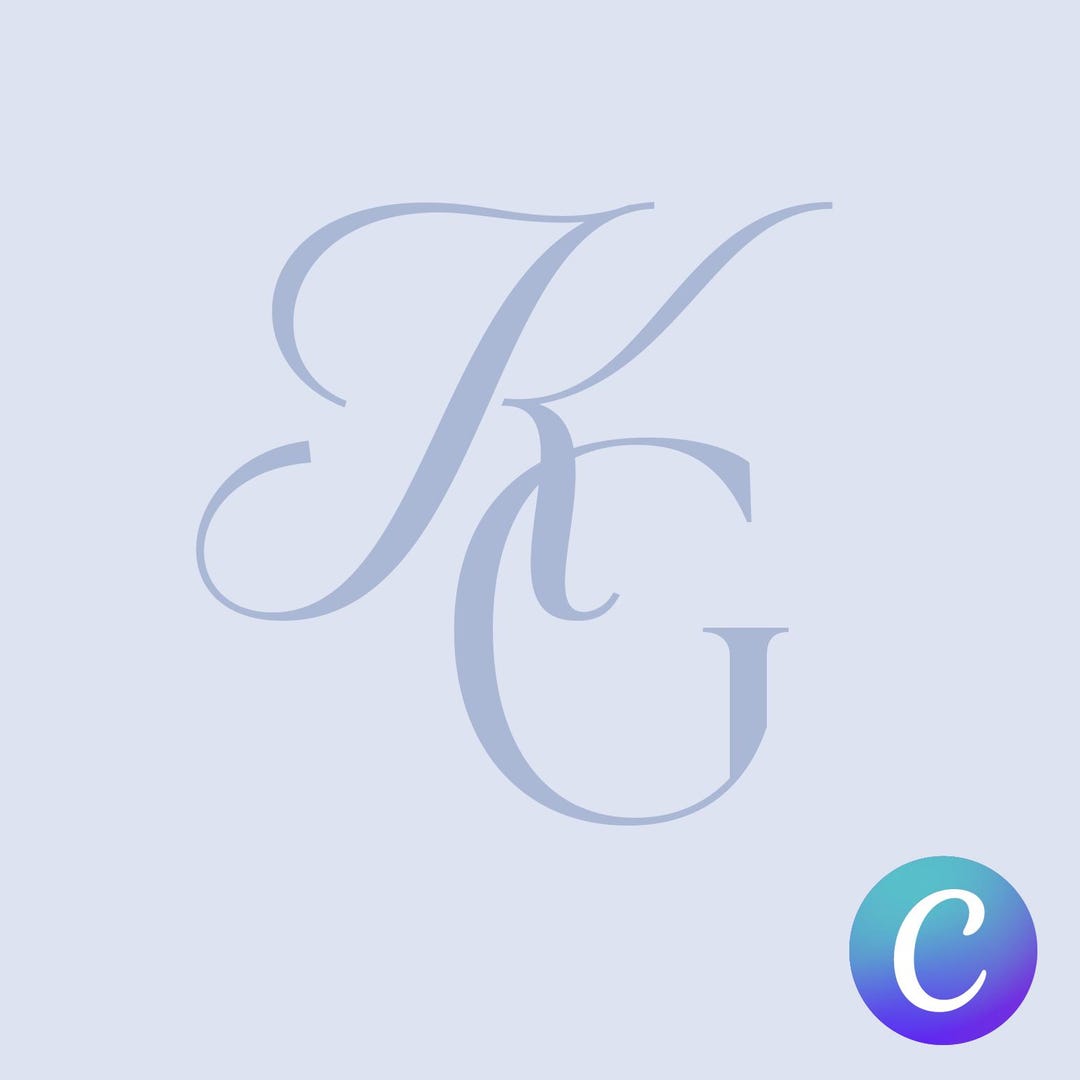 Canva Personalized Wedding Monogram and Brand — Edited by Me and Shared ...