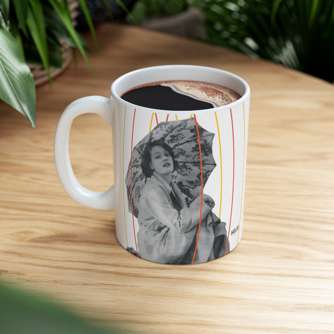 Greta Garbo Mug, Old Hollywood Collection, 11oz Ceramic Mug, Elegance ...