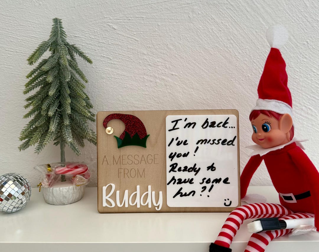 Personalized Elf Arrival Kit With Message Sign and Toy Ideas - Etsy