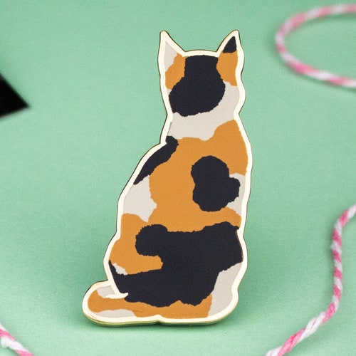 Calico Cat Enamel Pin Cat Lover Gift Cute Enamel Pin - Etsy