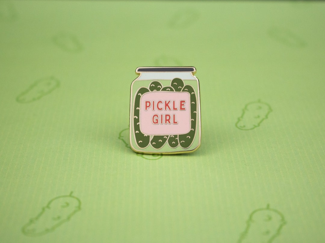 Pickle Girl Hard Enamel Pin, Brooch/badge for Pickle Lovers - Etsy