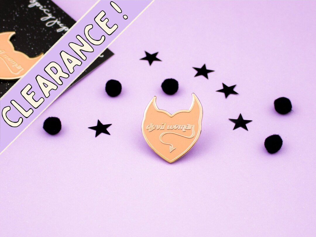 Devil Woman Enamel Pin: Feminist Bad Girl Accessory - Etsy