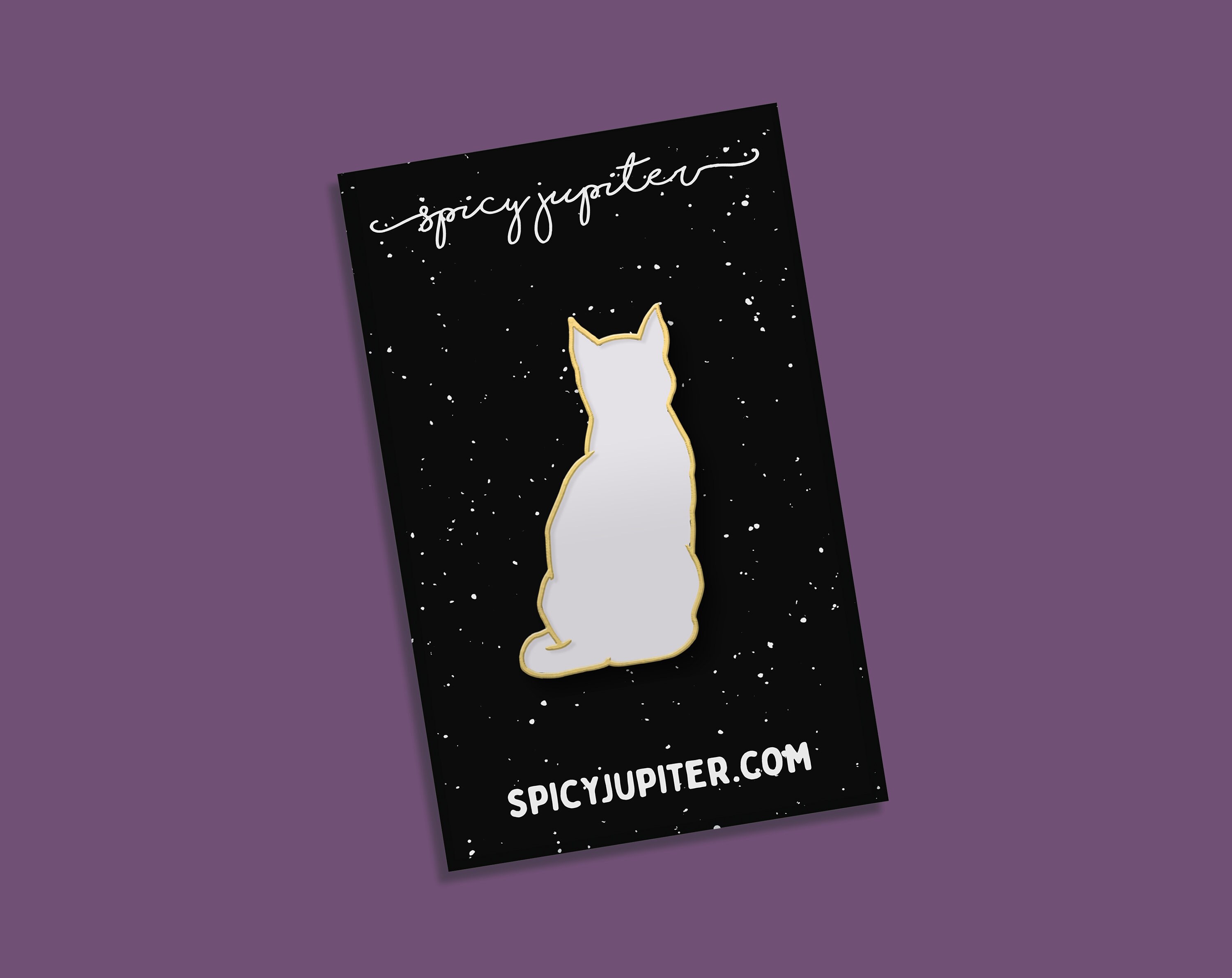 White Cat Enamel Pin Cat Pin Badge Kitty Lapel Pin Cat - Etsy