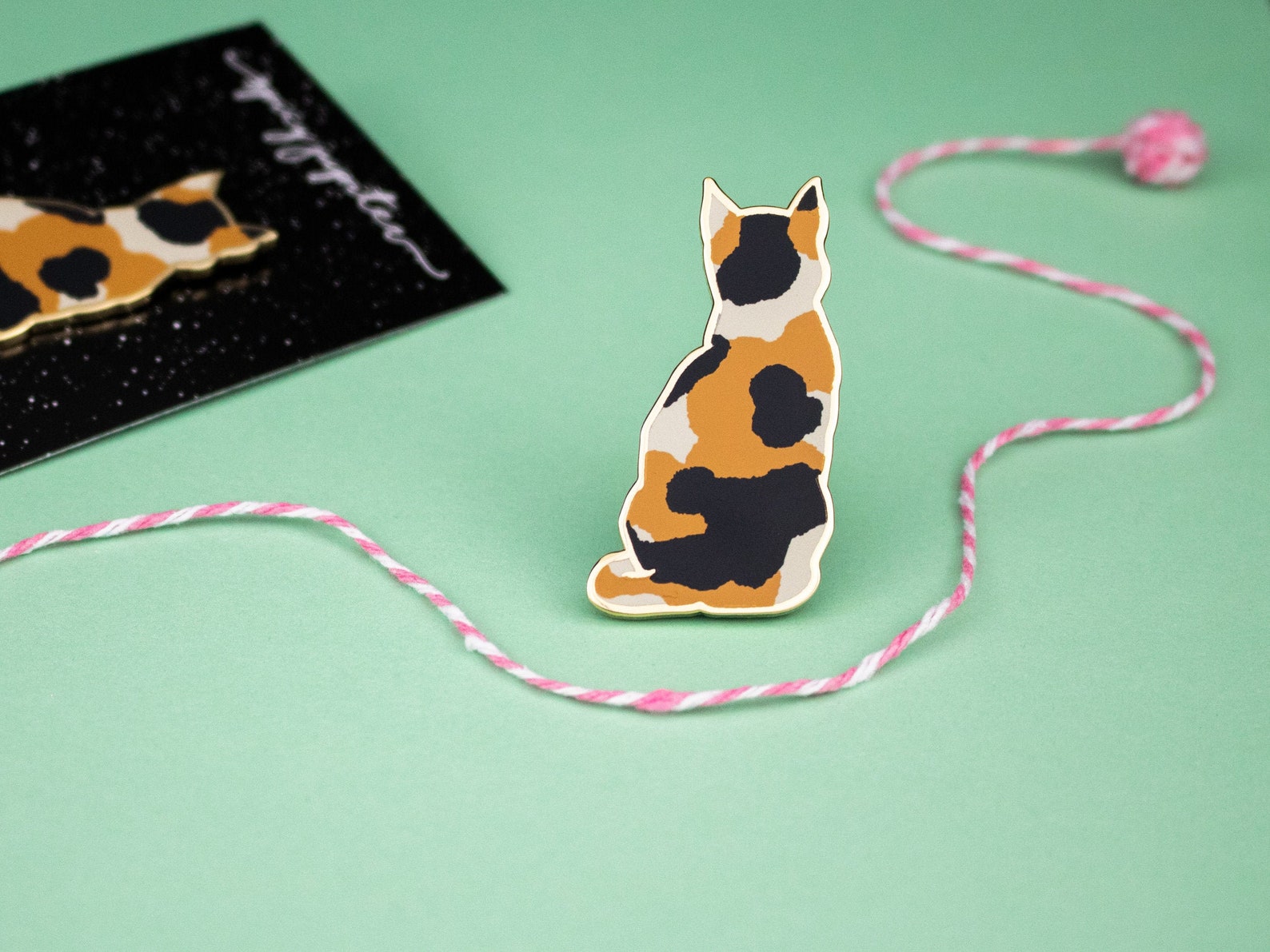 Calico Cat Enamel Pin Cat Lover Gift Cute Enamel Pin - Etsy