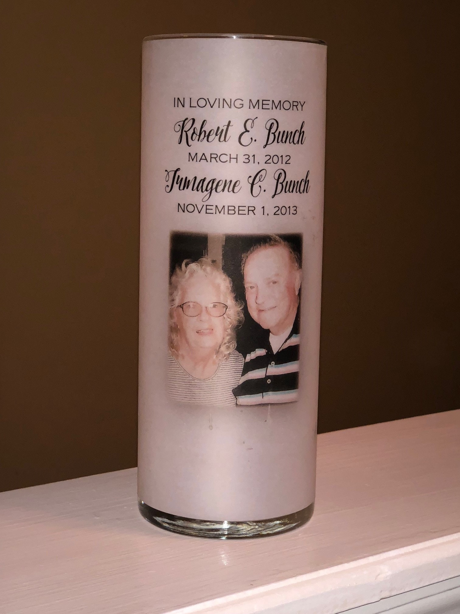 Glass Luminary With Personalized Vellum Wrap - Etsy
