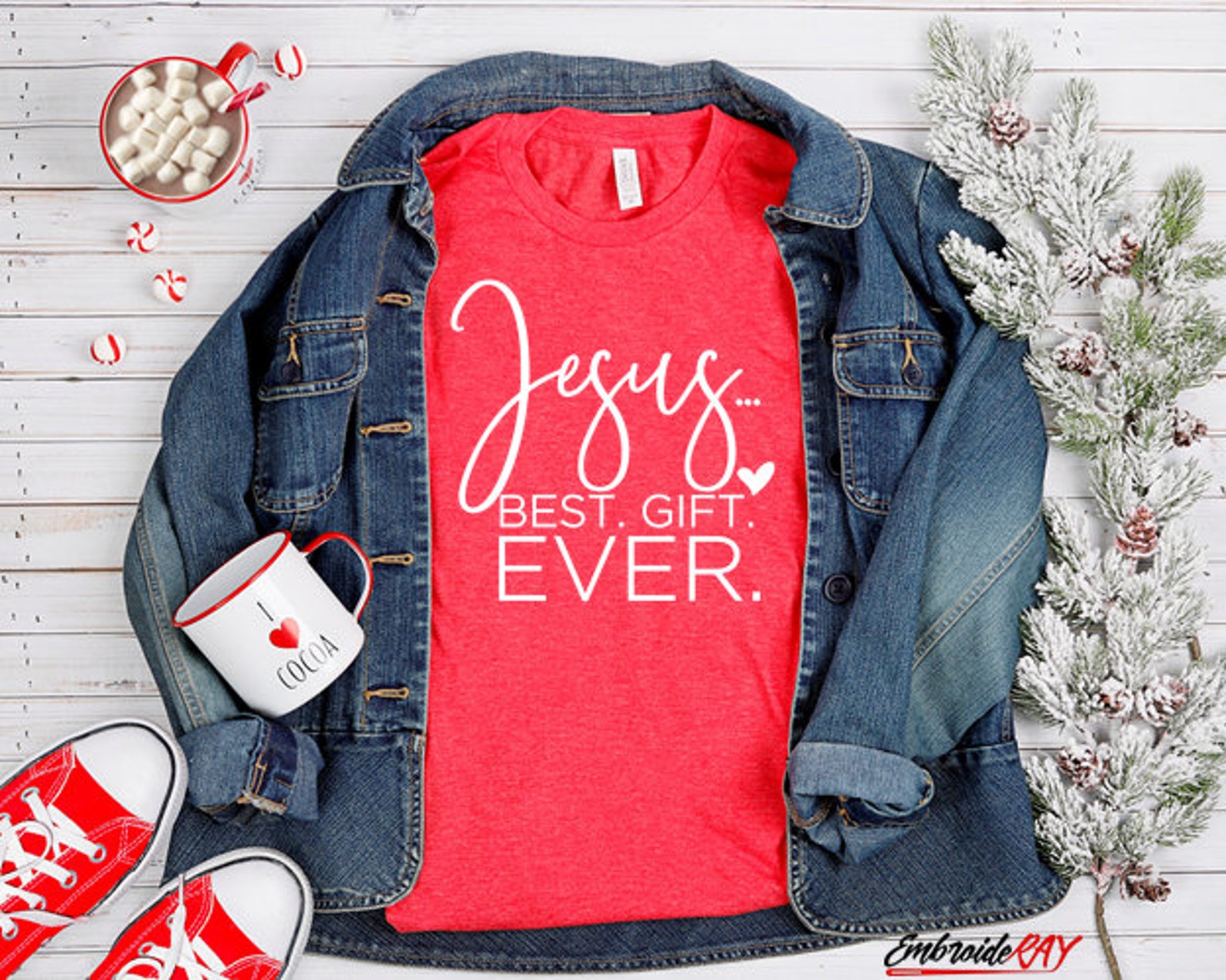 Jesus Best Gift Ever Christian Shirt Christian Christmas - Etsy